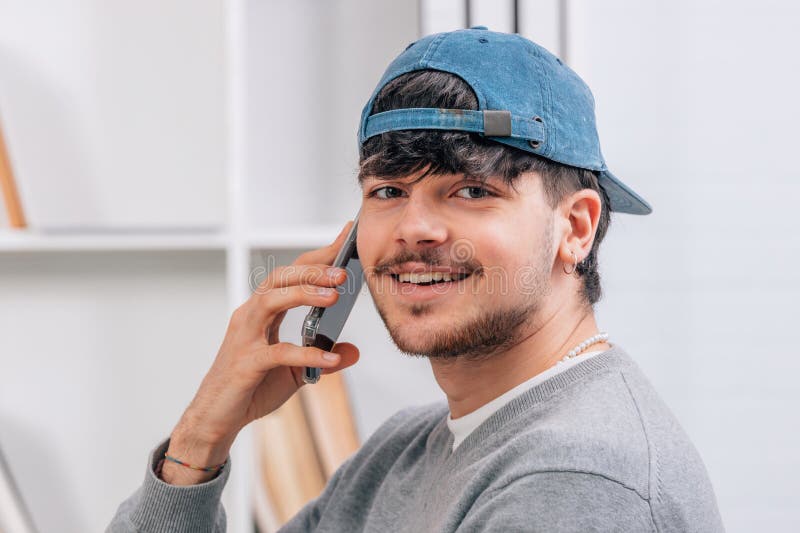 Student Talking on Mobile Phone Stock Photo - Image of connectivity ...