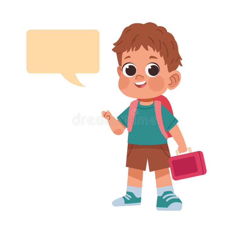 Student Talking Alone stock illustration. Illustration of talking ...