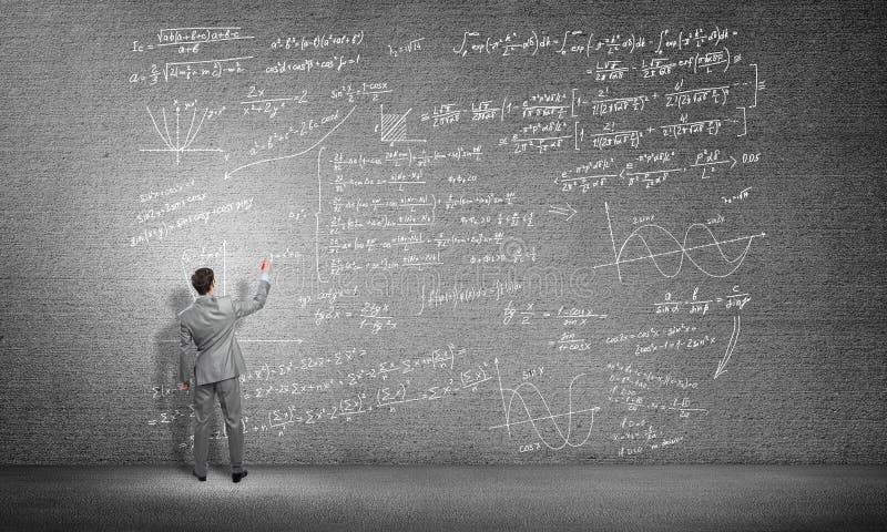 Student or Teacher at Blackboard Stock Photo - Image of chalkboard ...