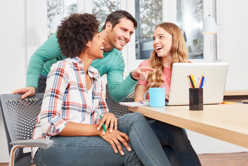 Student Team is Doing a Computer Training Stock Photo - Image of ...