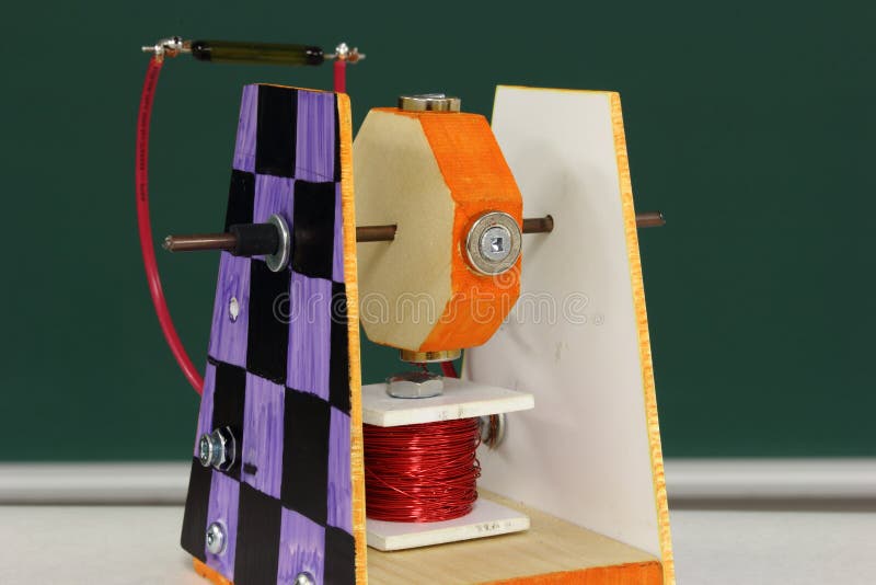 Student Technology Project: Motor Magnetic Switch Stock Image - Image ...