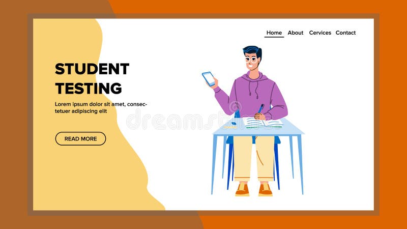 Classroom Testing Day stock vector. Illustration of project - 42303328