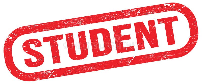 STUDENT, Text Written on Red Stamp Sign Stock Illustration ...