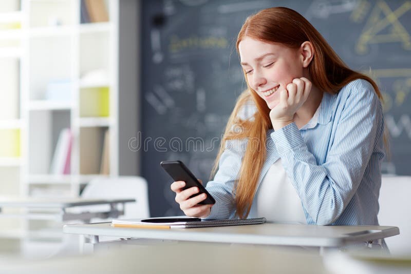 Student texting stock photo. Image of pupil, knowledge - 115535774
