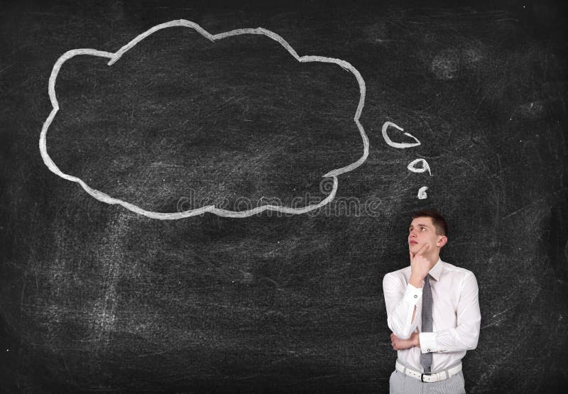 Student thinking stock photo. Image of knowledge, motivation - 54176822