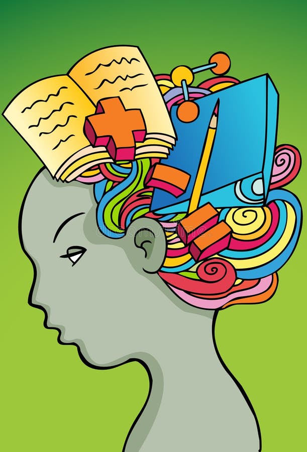 Student Thoughts stock vector. Illustration of clipart - 9462405