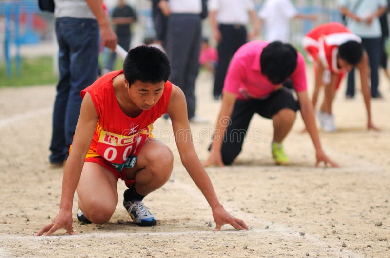 Student Track and Field Games Editorial Stock Photo - Image of track ...
