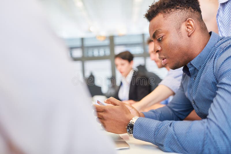 Student or Trainee in a Workshop Stock Photo - Image of meeting ...