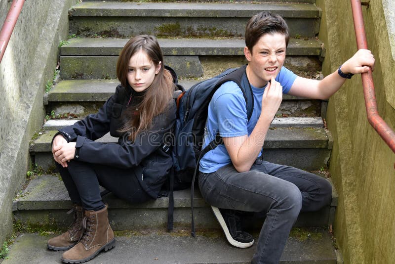 Student Truants Skip Lessons Stock Photo - Image of schoolboy ...