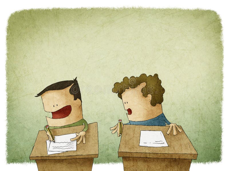 Cheating In School Clip Art