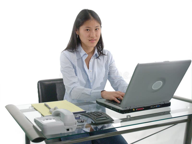 Student Typing stock photo. Image of student, monitor, female - 62444