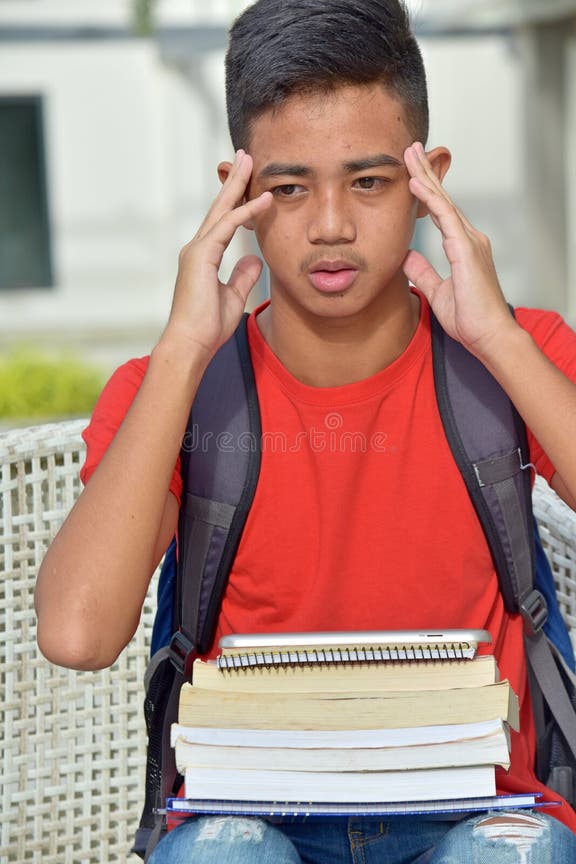 Student Under Stress stock image. Image of distraught - 135614255