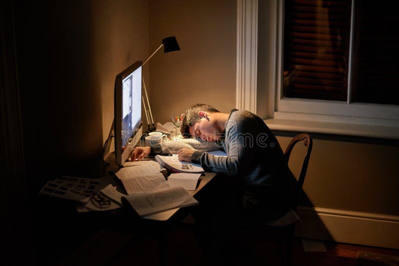 Student, University and Sleeping or Studying Late into the Night on ...