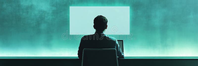 Student Using Laptop in Virtual Learning Environment with AI Assistance ...