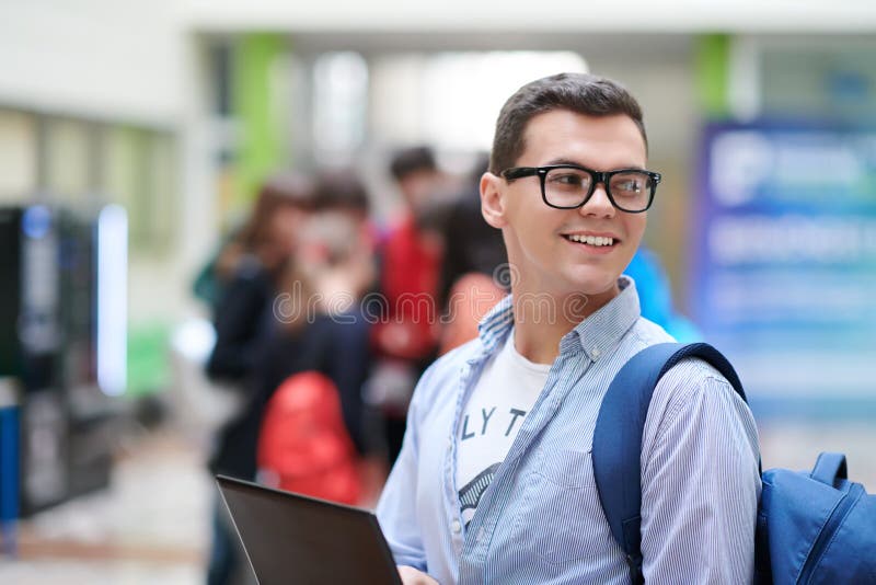 Student Using Modern Technology in School Stock Image - Image of ...