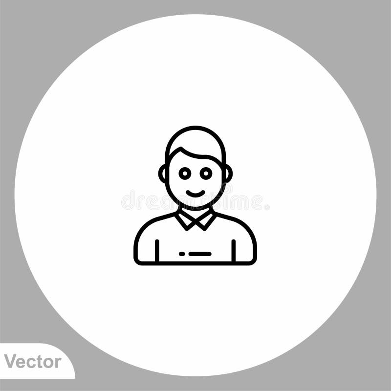 Student Vector Icon Sign Symbol Stock Vector - Illustration of cartoon ...