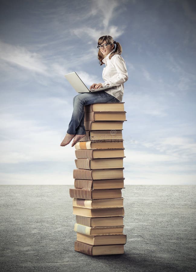 Student stock photo. Image of outdoor, sitting, nerd - 41412494