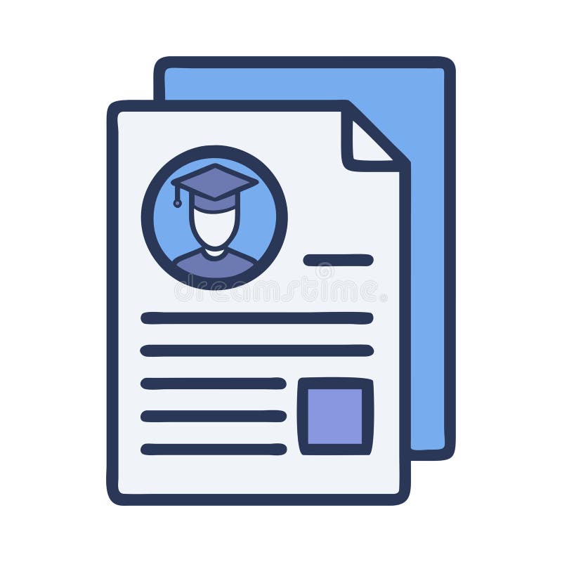 Student Visa Academic Approval Icon Stock Illustration - Illustration ...