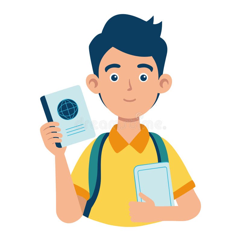 Student Visa Application Study Icon Stock Vector - Illustration of ...