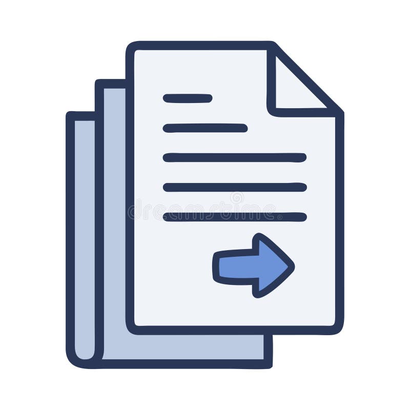 Student Visa Document Review Icon Stock Vector - Illustration of visa ...