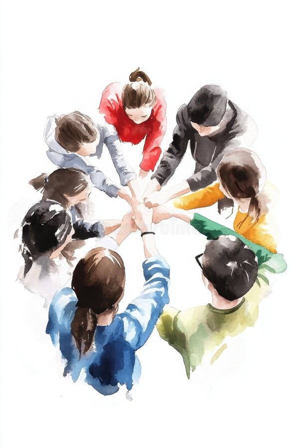 Student Volunteering Week Teamwork and Unity Concept with Diverse Group ...