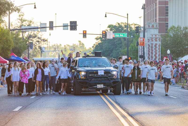 Student Walking in Homecoming Parade Editorial Photography - Image of ...