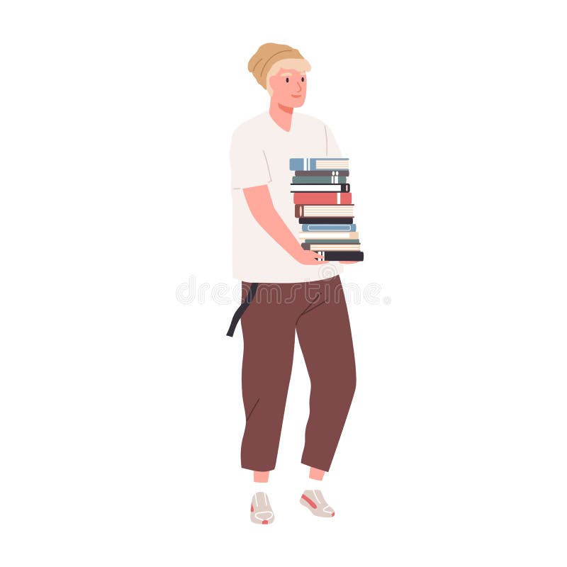 Guy Carrying Books Stock Illustrations – 141 Guy Carrying Books Stock ...