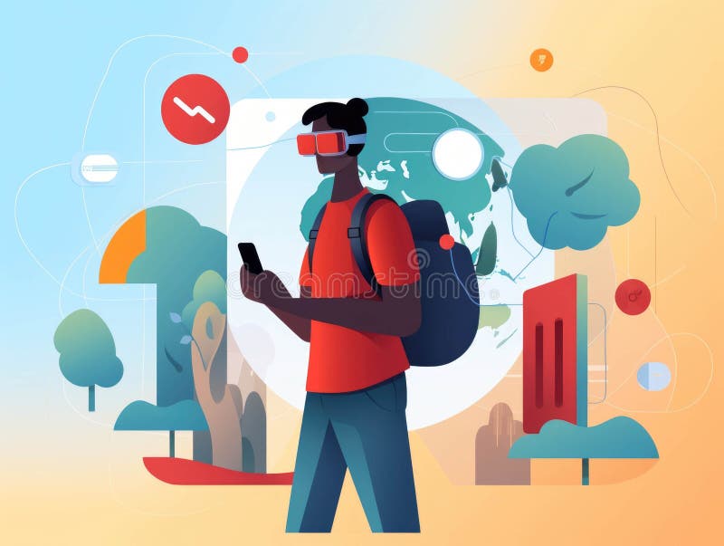 A Student Walking through a Virtual World As an AIpowered Guide ...