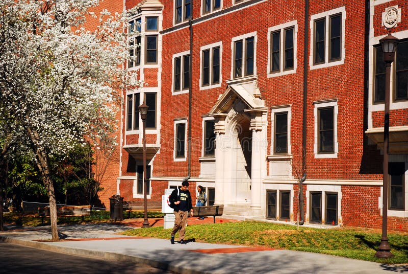 A Student Walks Across the Campus Editorial Image - Image of ...