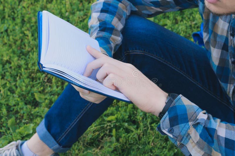 Student Watching at a Notebook. Education Stock Photo - Image of ...