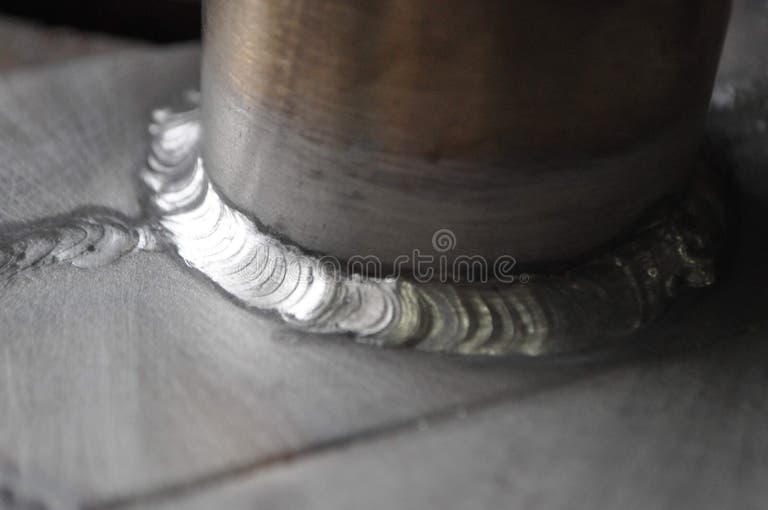 Student Weld, Joining Two Samples. Weld Sample Stock Photo - Image of ...