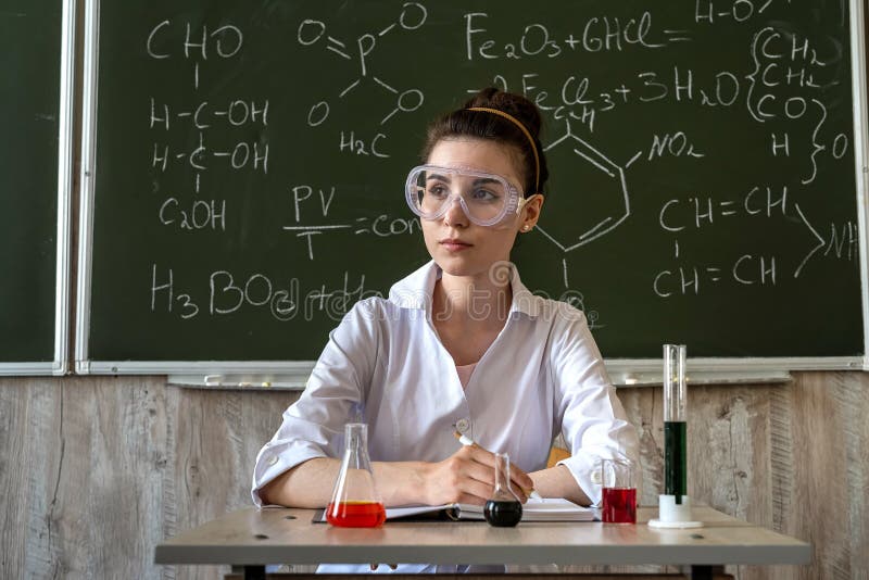 Experiment Test Glass Tube in Laboratory Stock Image - Image of biotech ...