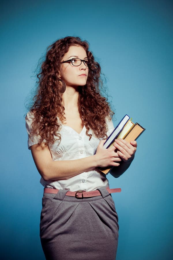Student woman stock photo. Image of book, career, graduate - 32600328