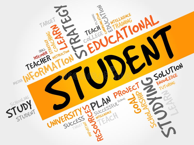 STUDENT word cloud stock illustration. Illustration of bachelor - 205521248
