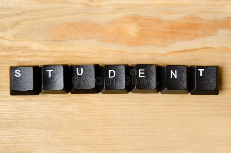 Student word stock photo. Image of word, keyword, buttons - 85384016