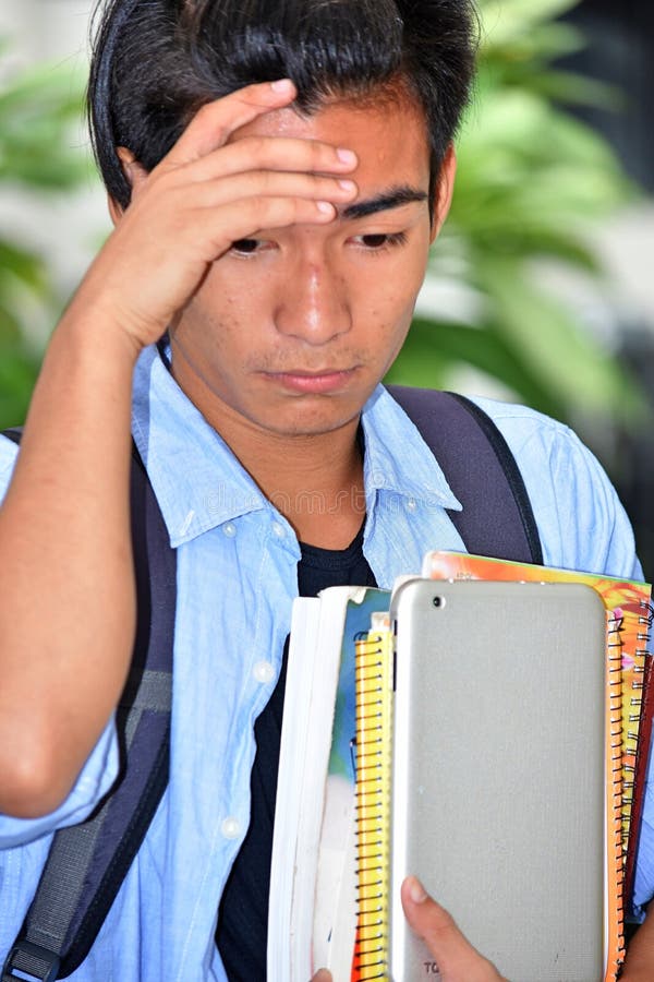 A Student and Worry stock image. Image of college, student - 146640205