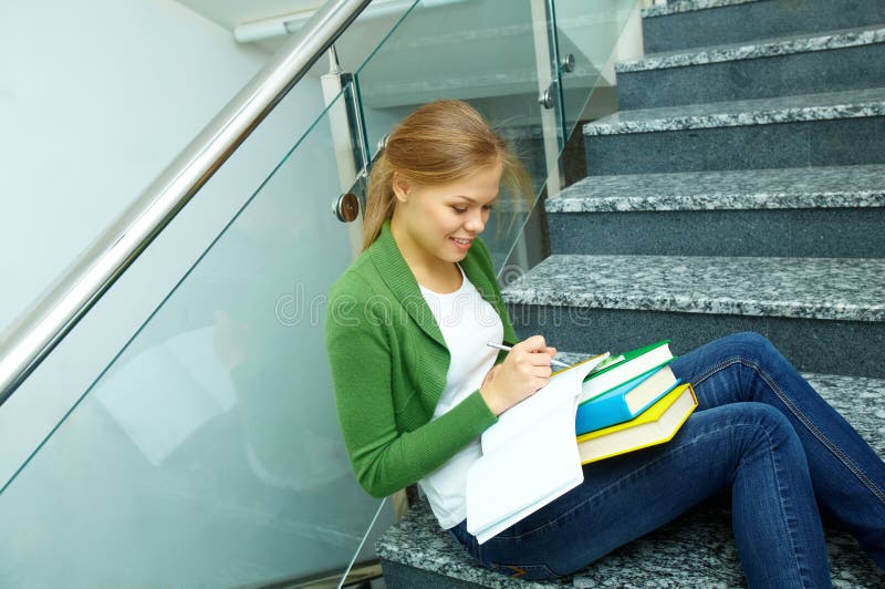 Student writing stock image. Image of people, learner - 24309077