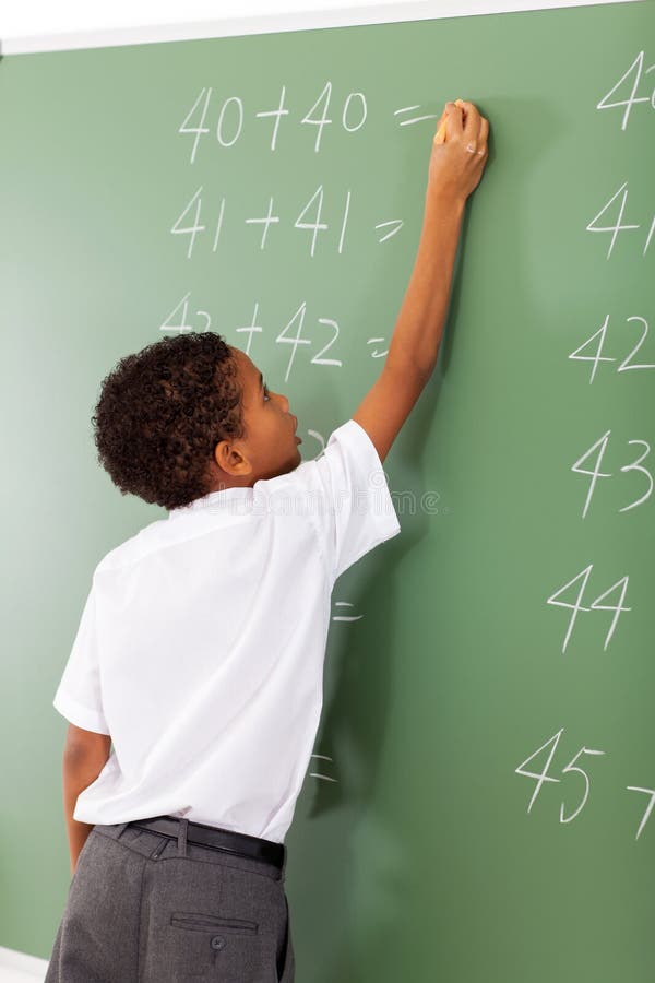 Student writing chalkboard stock image. Image of green - 29287563
