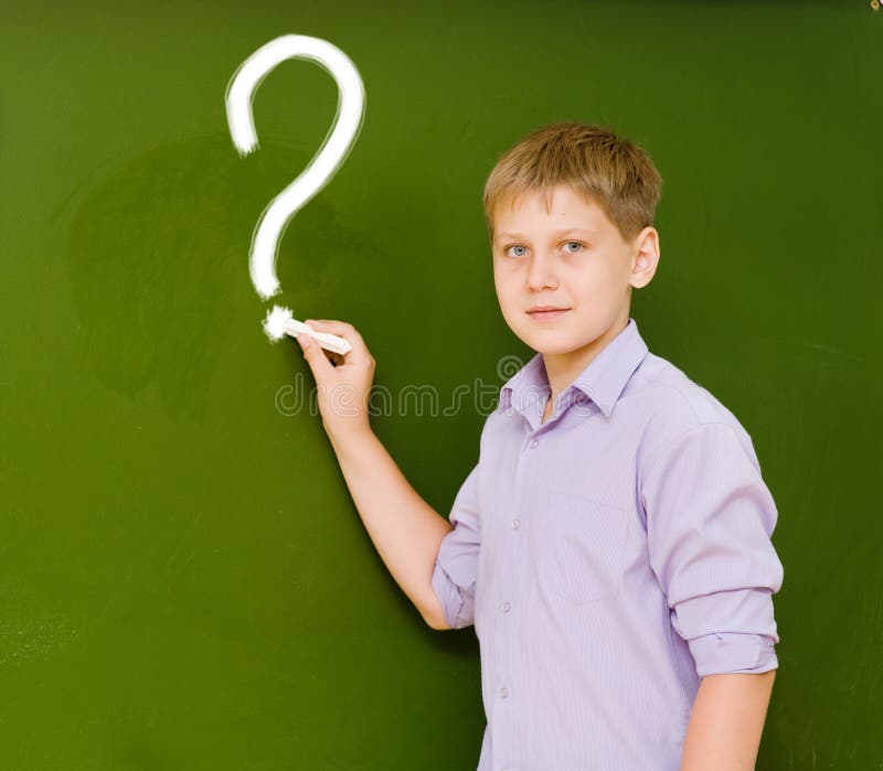 Student Writing on the Chalkboard Stock Photo - Image of person, idea ...
