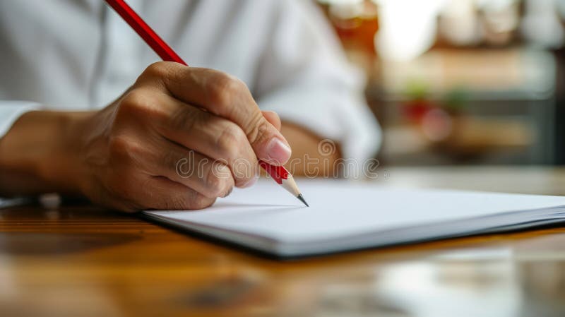 Student is Writing an Exam in a Classroom Setting.. AI Generated Stock ...