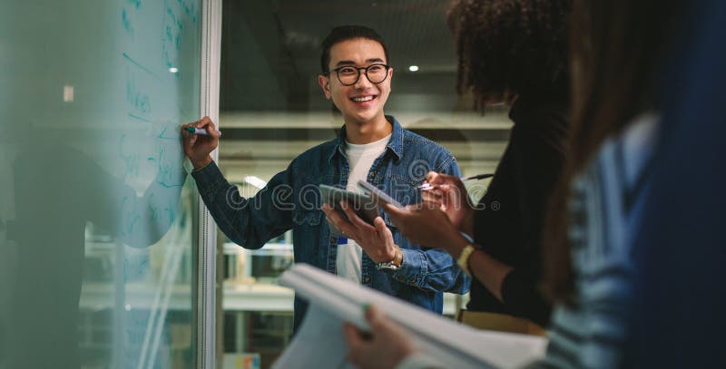 Teacher Happy To Help Student Stock Photo - Image of studying, girl ...