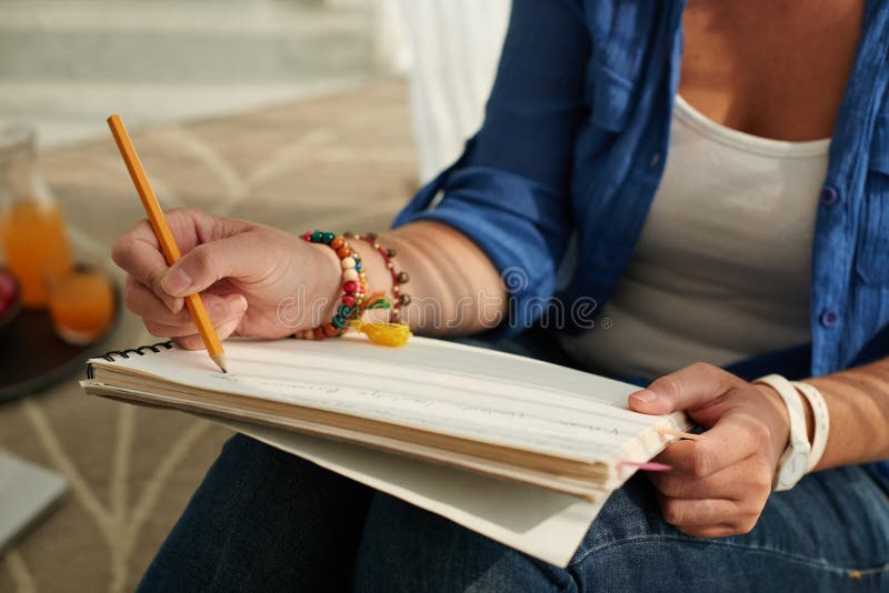 Students writing an essay stock image. Image of searching - 21146389