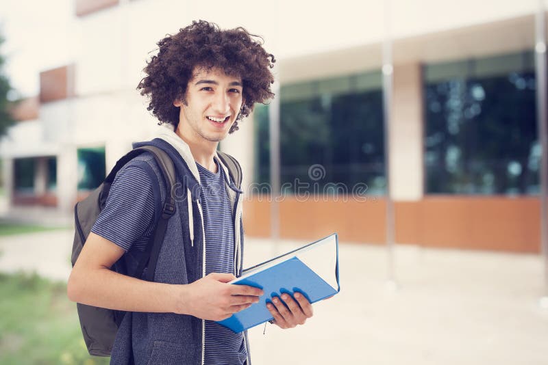 Student young man stock photo. Image of male, university - 60304936