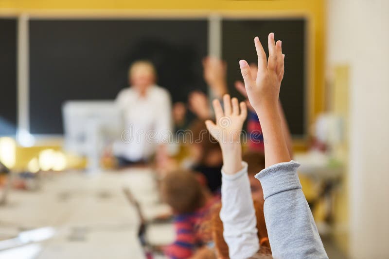 Students Participate Motivated in the Classroom Stock Photo - Image of ...