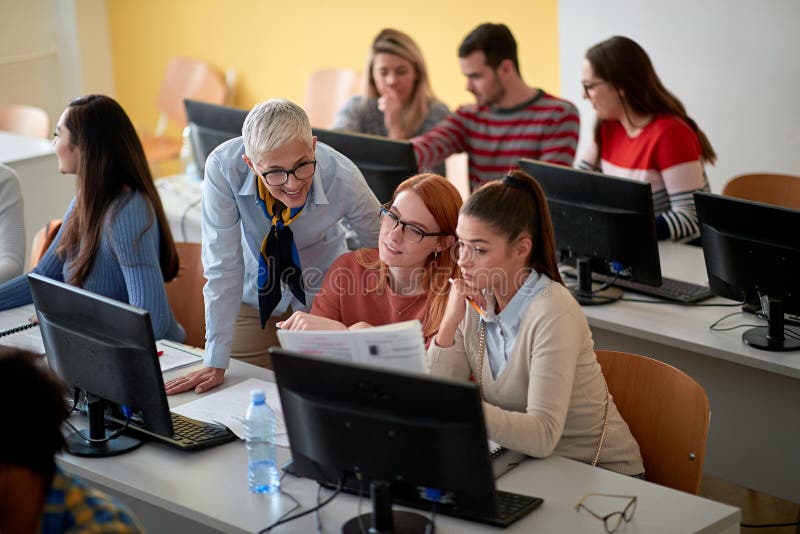 Students with professor stock photo. Image of friendship - 34669046