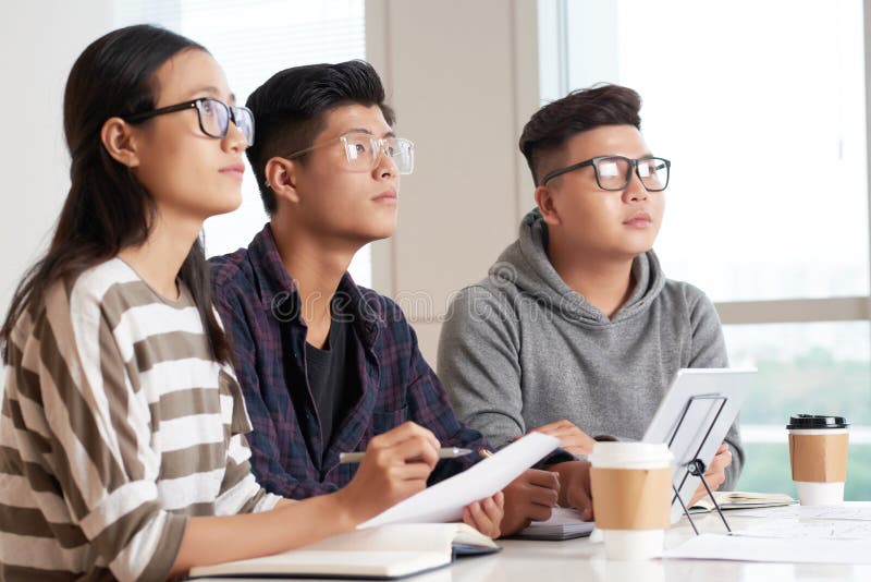 Students Attending Lection Stock Photos - Free & Royalty-Free Stock ...