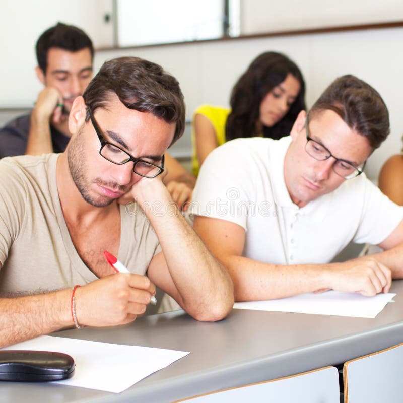 Students in auditorium stock image. Image of boys, pupils - 35958671