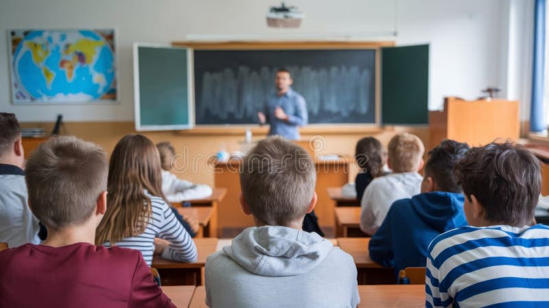 Classroom Students Behind Stock Illustrations – 304 Classroom Students ...