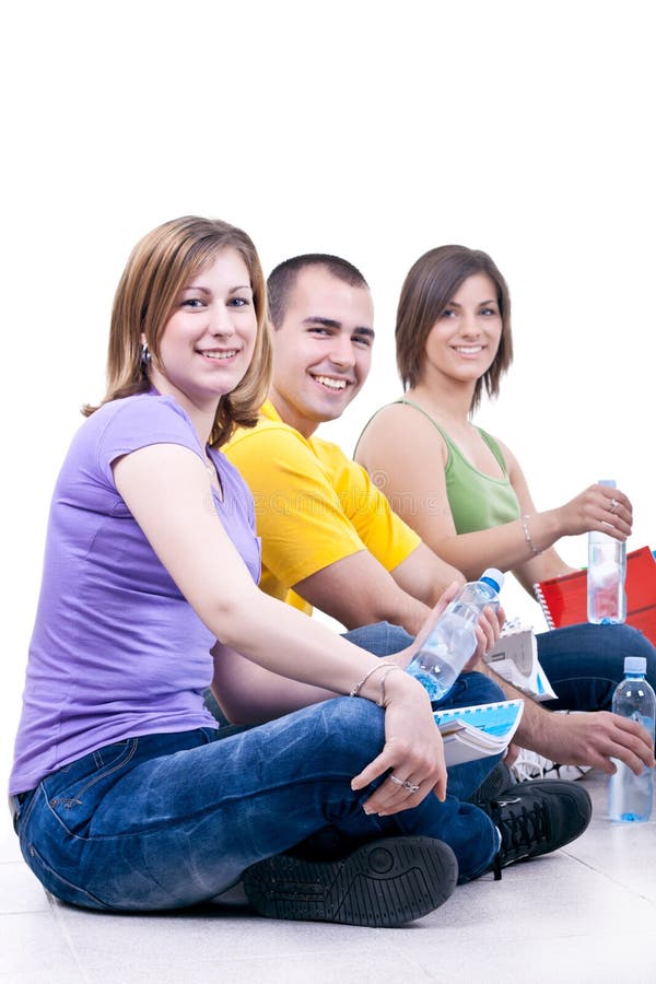 Students with Bottles of Water Stock Image - Image of healthy, college ...