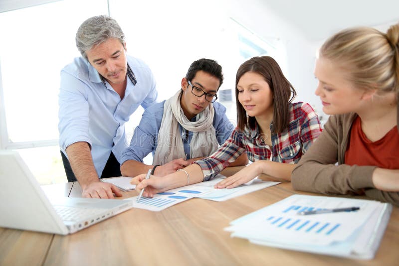 Students in Business School Class Stock Photo - Image of student ...